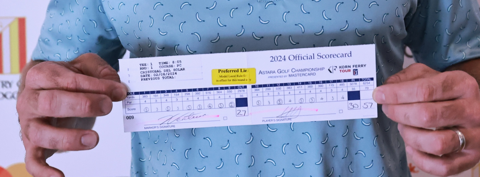 Cristobal Del Solar's 57 Scorecard From Korn Ferry Tour