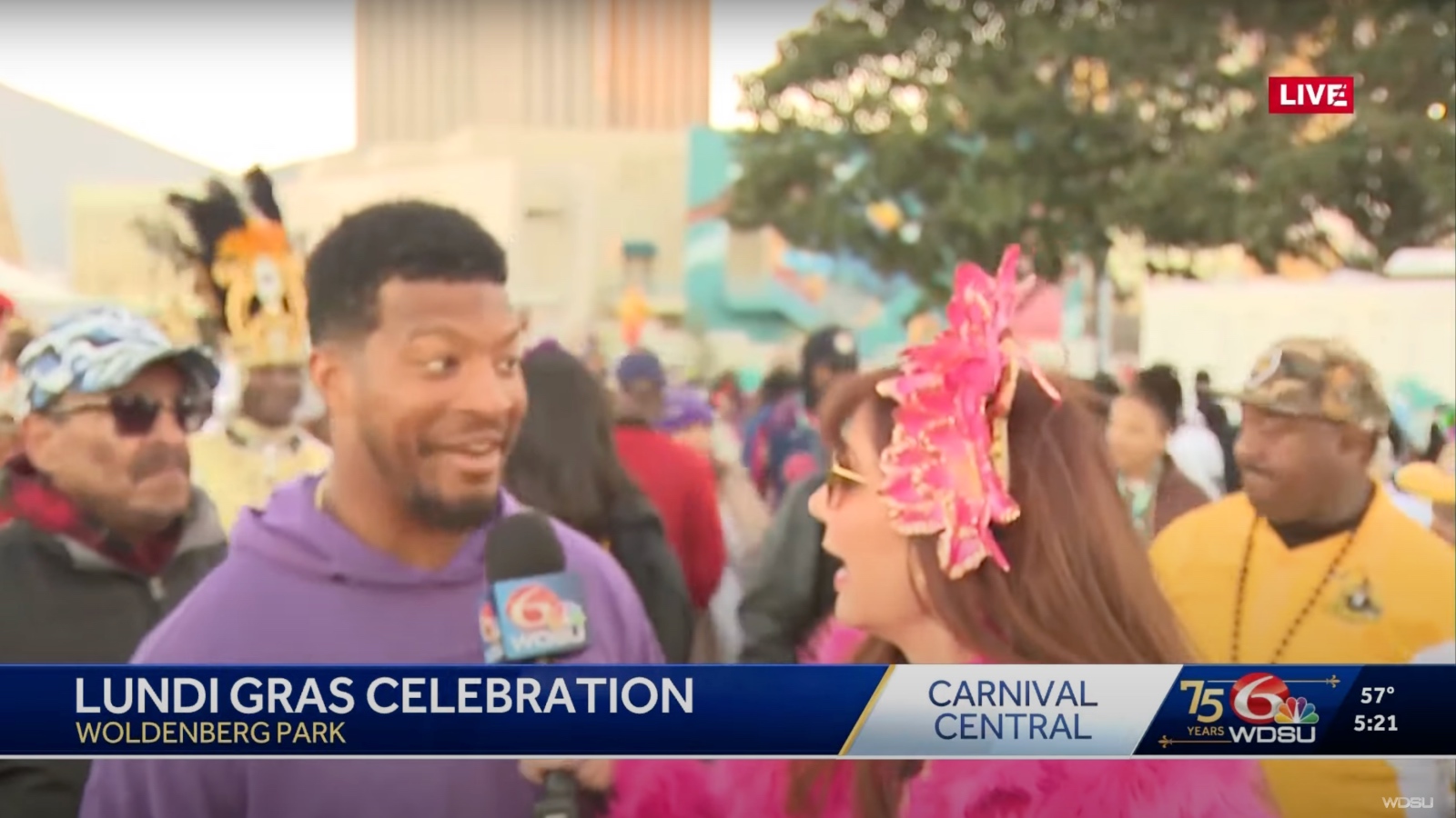 Jameis Winston Was Having The Best Time At Mardi Gras