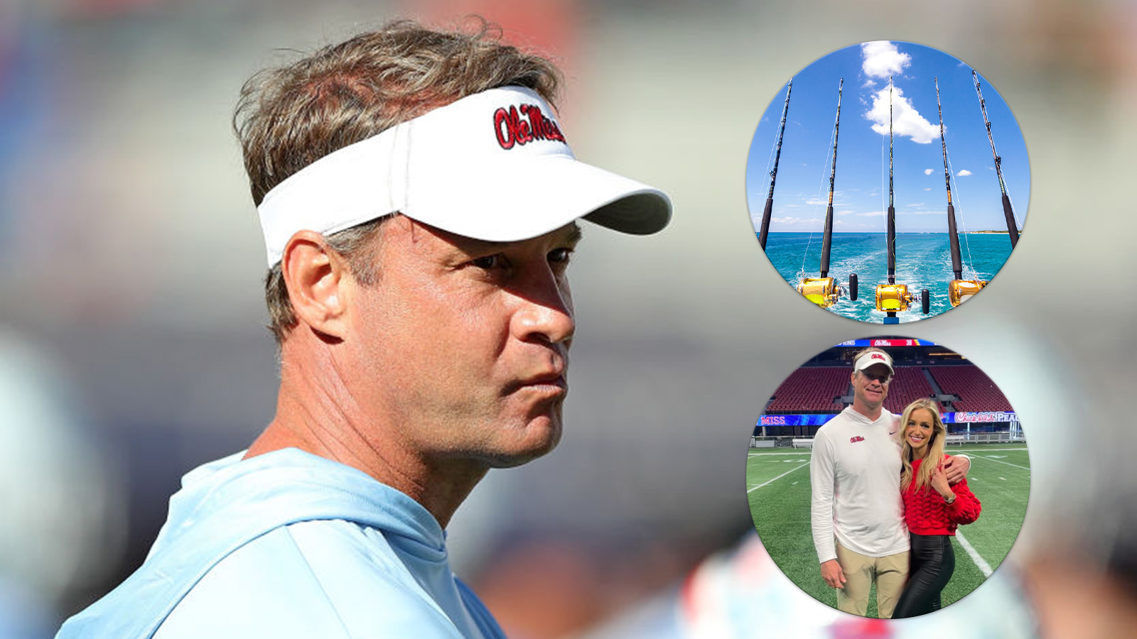 Lane Kiffin Shuts Down Breakup Rumor While Catching Huge Fish