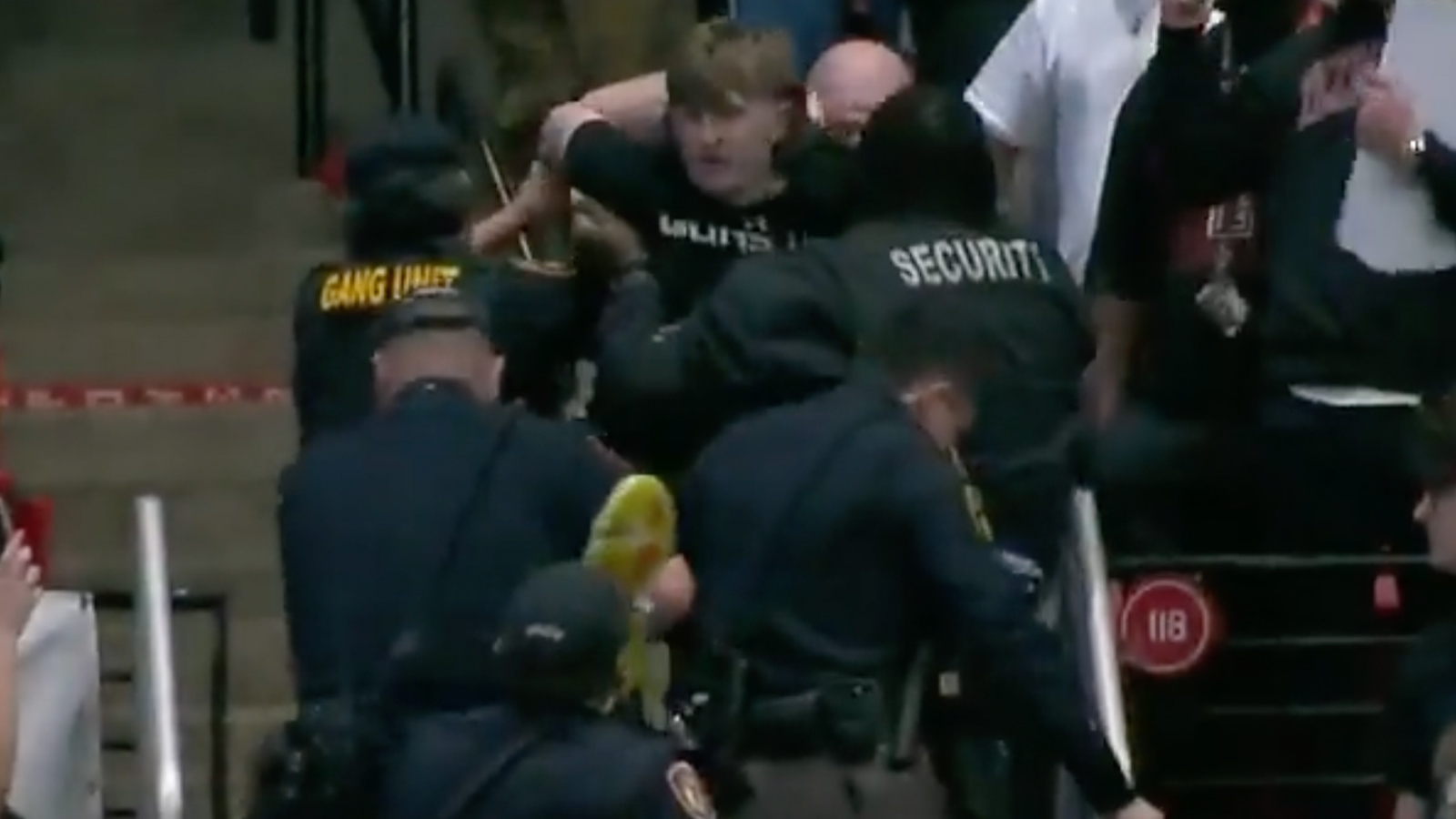 Texas Tech Fan Carried Out Of Arena By Cops Amid Chaotic Scene