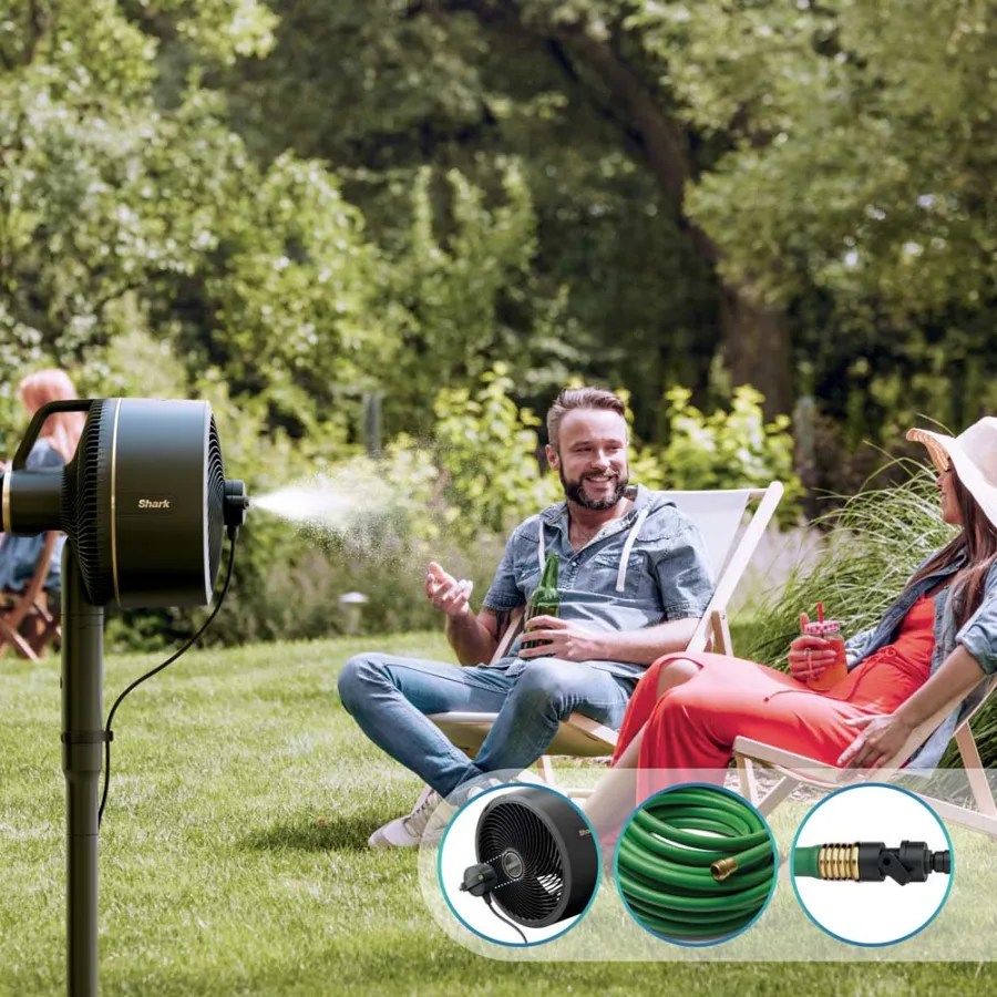 Shark's New FlexBreeze Fan Features A Misting Attachment To Transform ...
