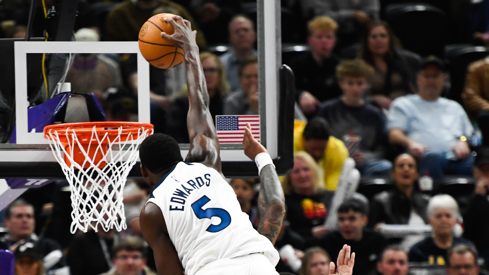 Anthony Edwards Dunks On John Collins So Hard He Gave Him A Concussion