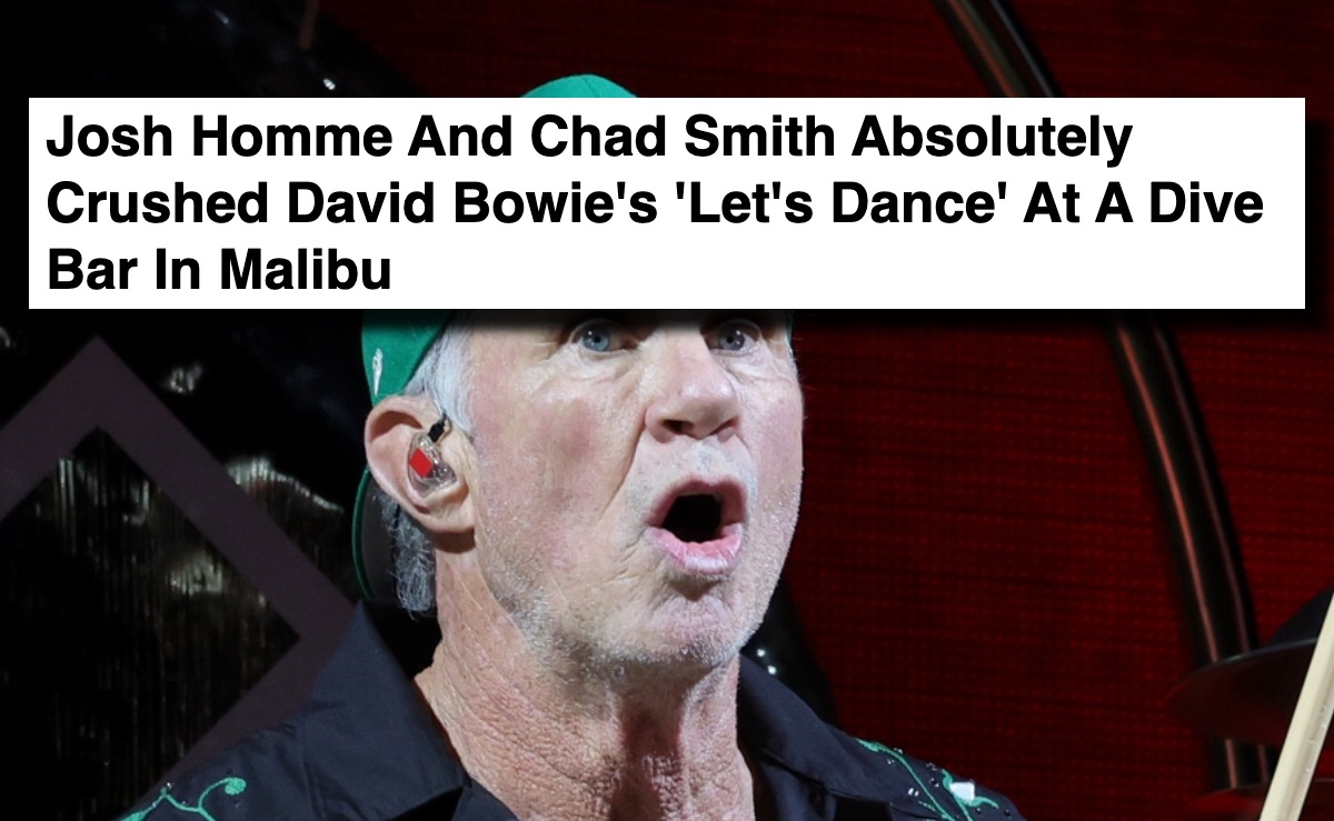 Josh Homme And Chad Smith Crushed David Bowie's 'Let's Dance'