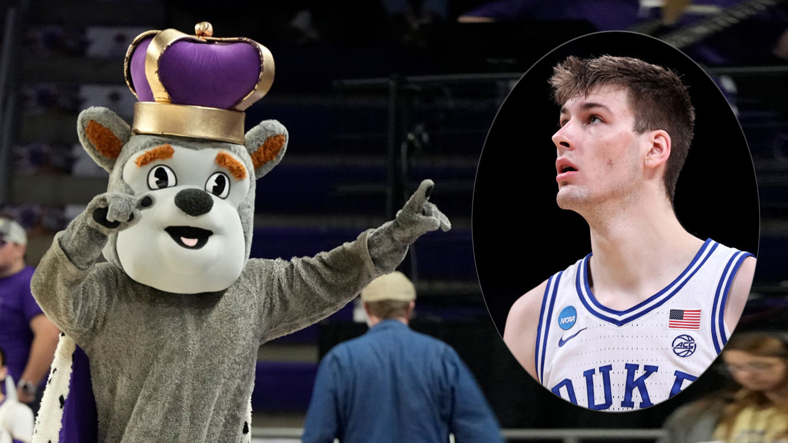 James Madison's Extremely Naked Mascot Trolls Kyle Filipowski