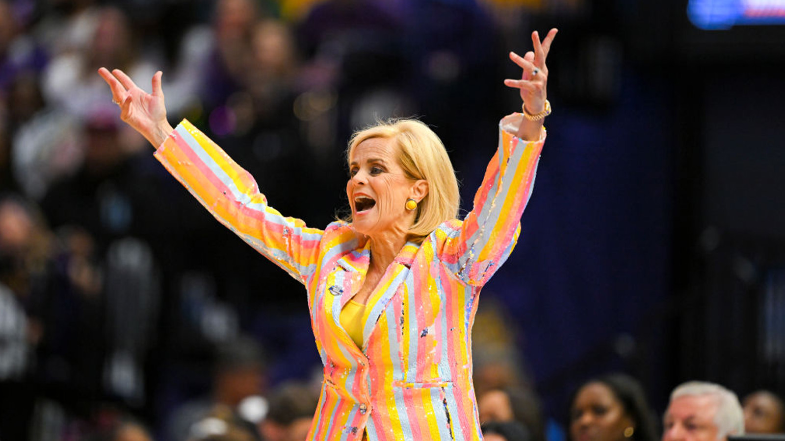 Kim Mulkey Hits 'The Griddy' With Top Recruit Amid Chaos At LSU