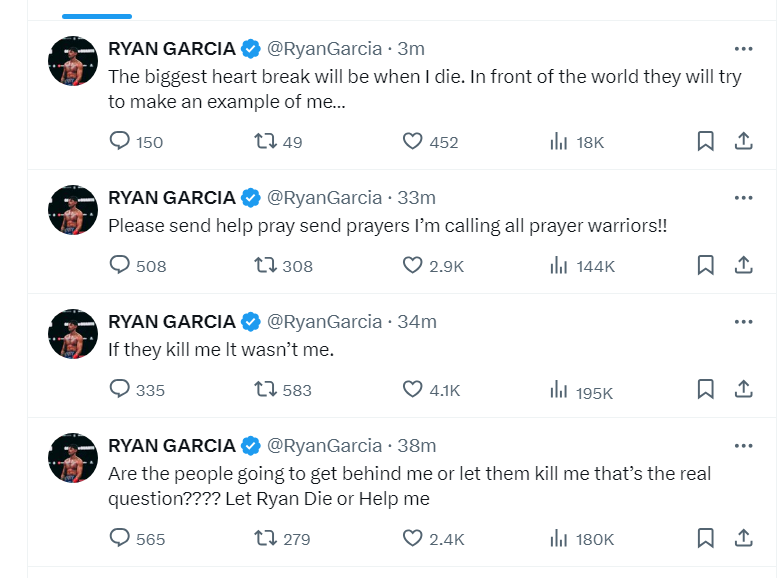 Ryan Garcia Says He Fears For His Life After 'Elites' Kidnapped Him In ...