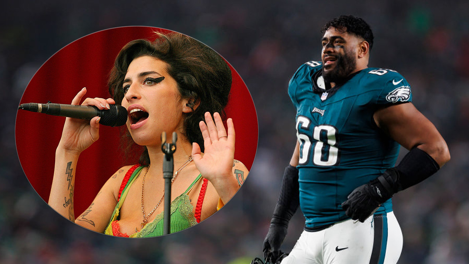 6'8, 365lb Eagles OT Covers 'Valerie' With His Voice Of An Angel