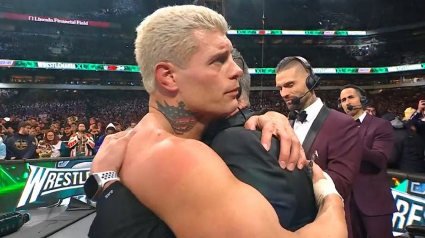 WWE's Michael Cole Cries After Cody Rhodes Wins WWE Championship At ...