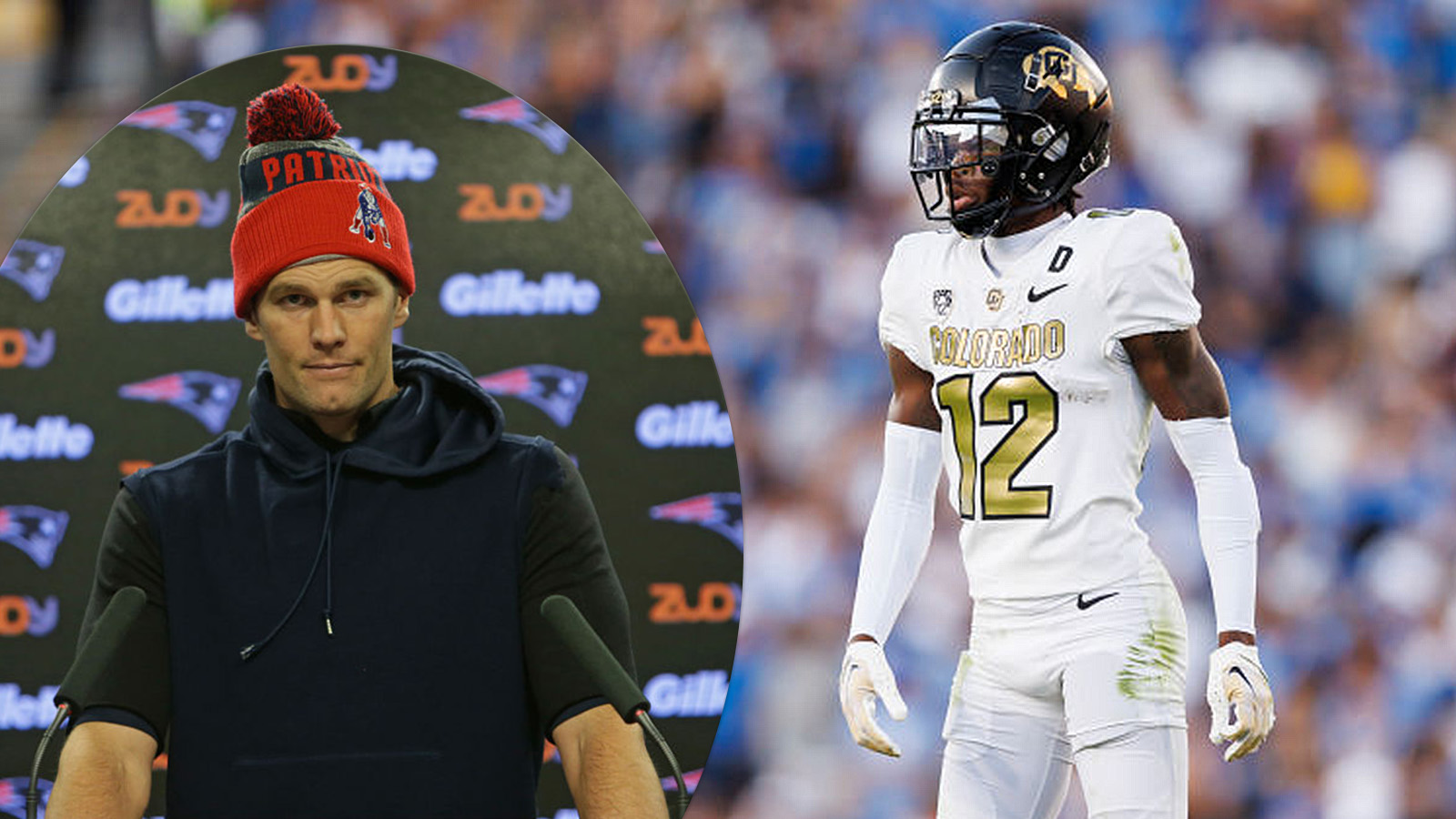 Tom Brady Catches Stray In BTS Video Of CFB 25 Cover Shoot