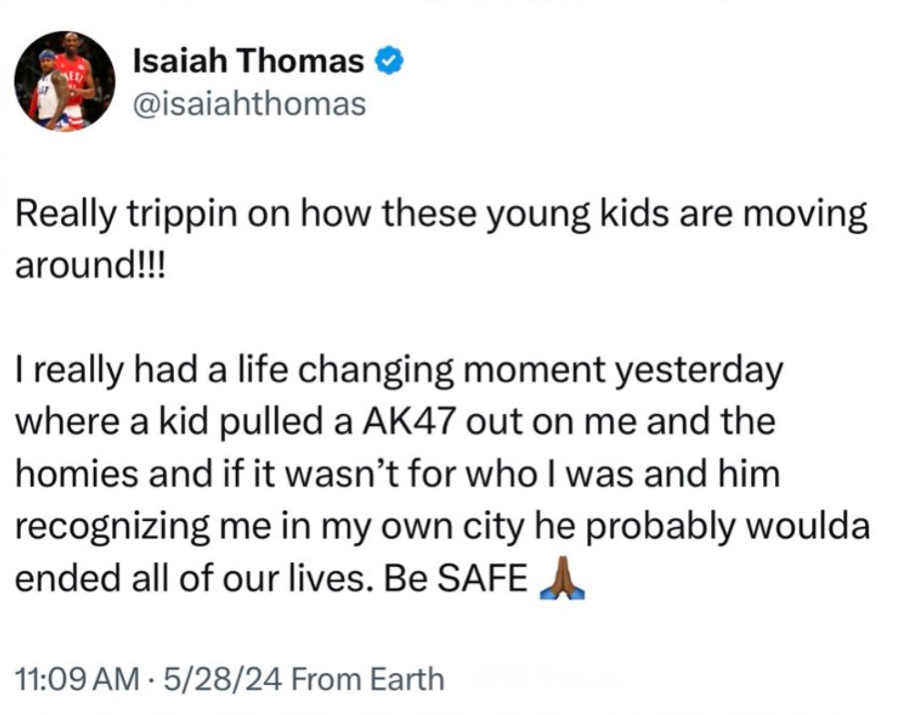 Isaiah Thomas Says He Was Held Up By A Kid With An AK-47