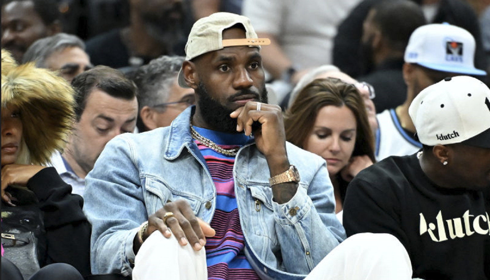 LeBron James Causes Stir Sitting Courtside With Wine Bottle At Cavs Game