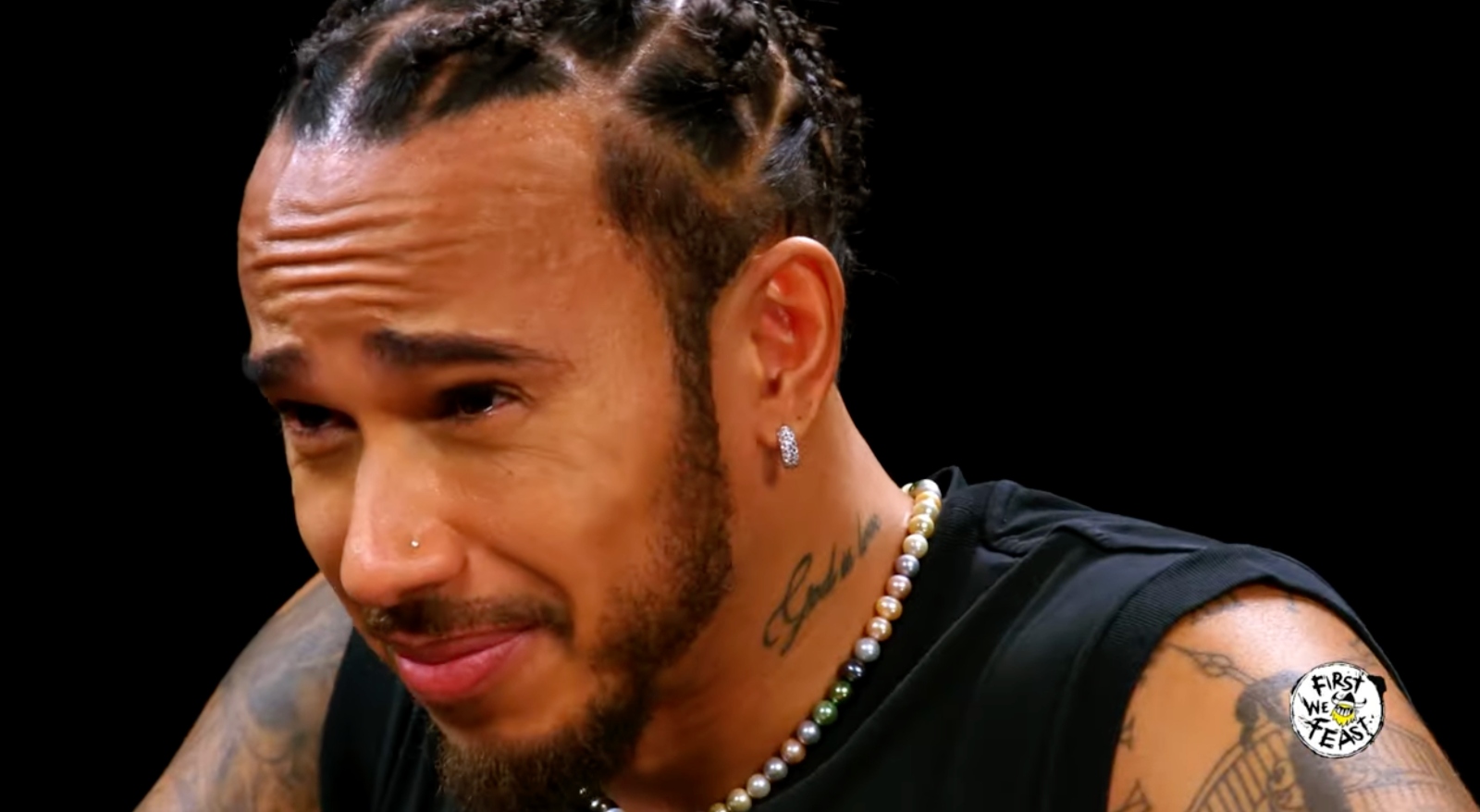 Lewis Hamilton Shares Embarrassing Story On 'Hot Ones'