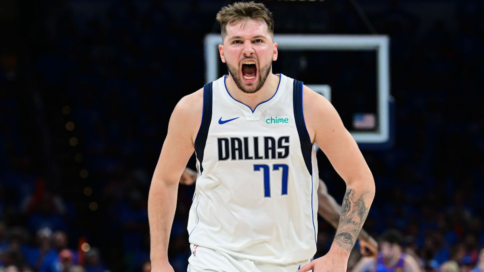 Luka Doncic Exchanges Words With Kyler Murray, James Conner