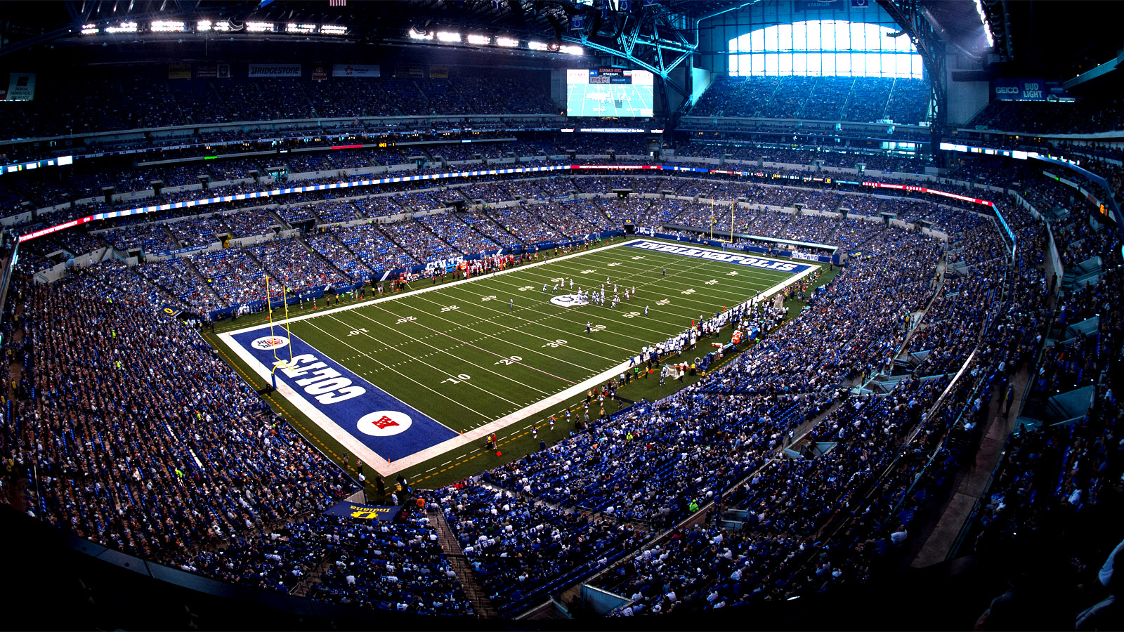 Lucas Oil Stadium Has Been Turned Into Swimming Pools