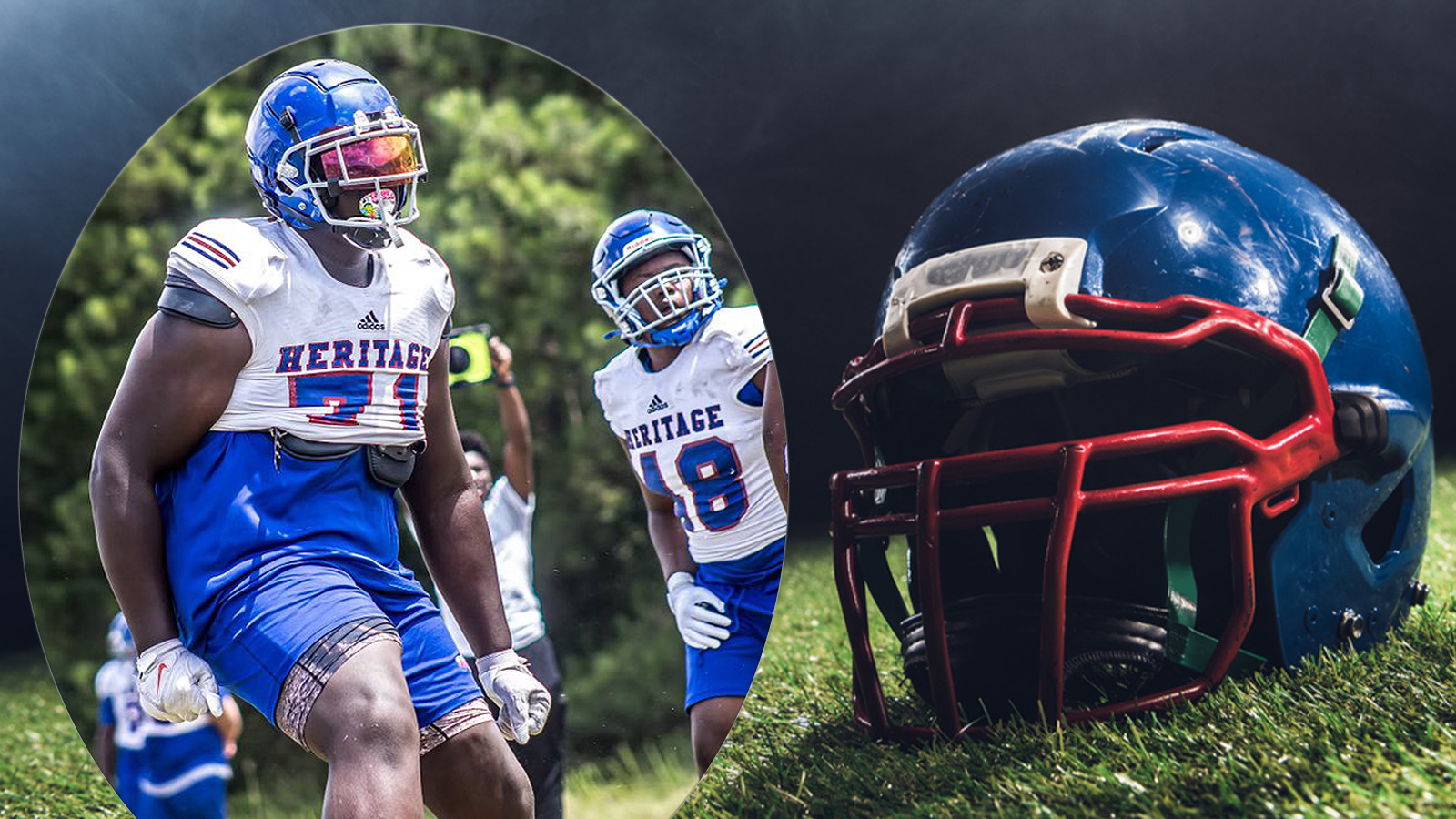 6'5, 320lb 14-Year-Old Dwarfs HSFB Teammates As A Freshman