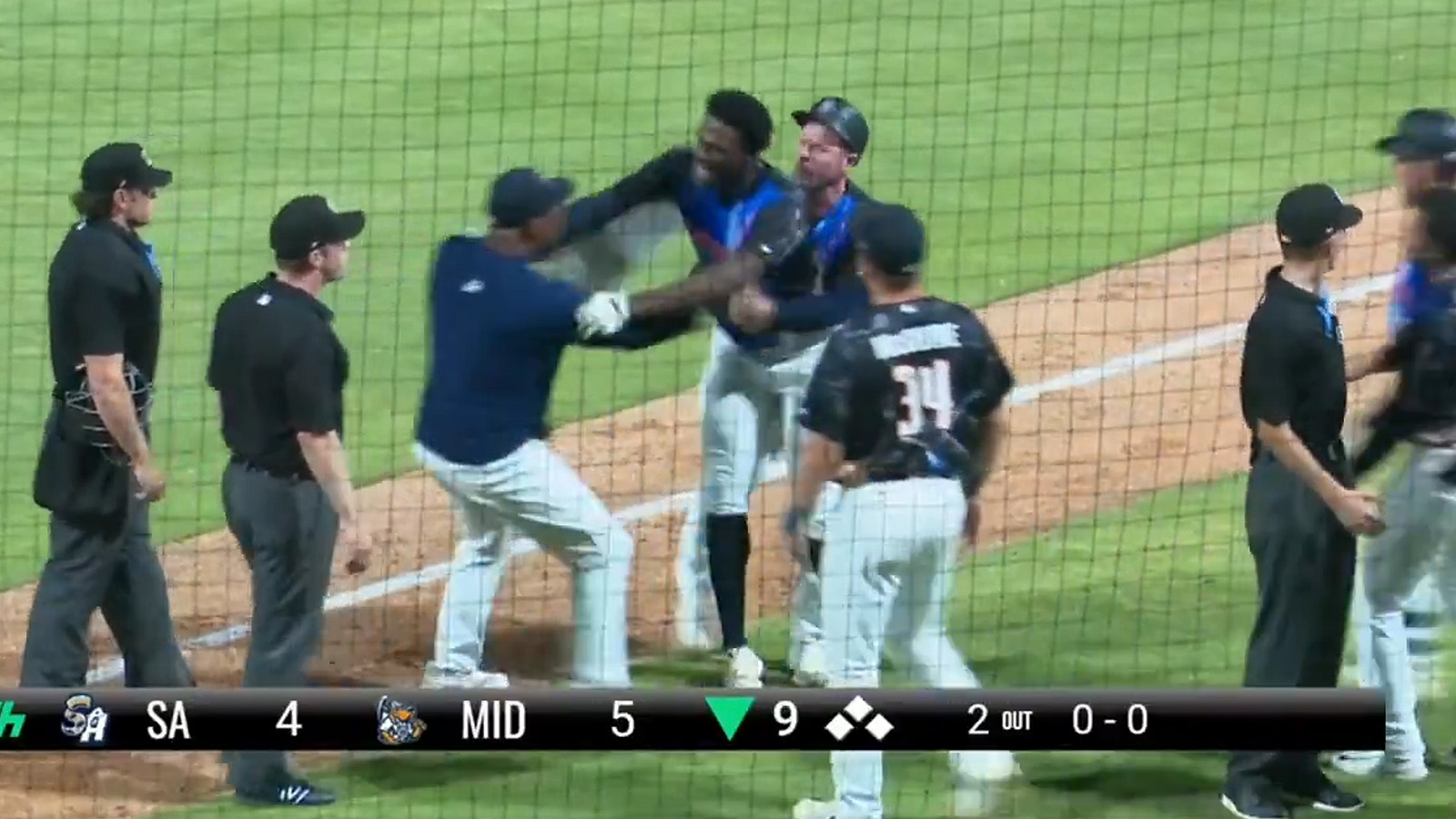 MiLB Player Tries To Fight Umpire Amid Walk-Off Home Run Chaos