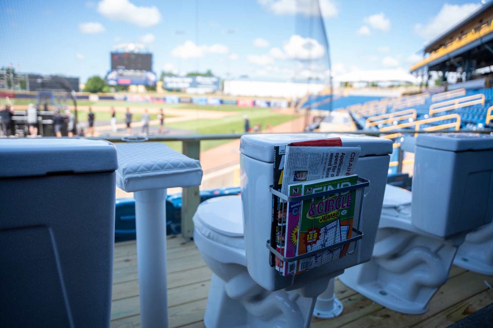 MiLB Team Debuts 'Roto-Rooter Toilet Row,' Actual Toilet Seats