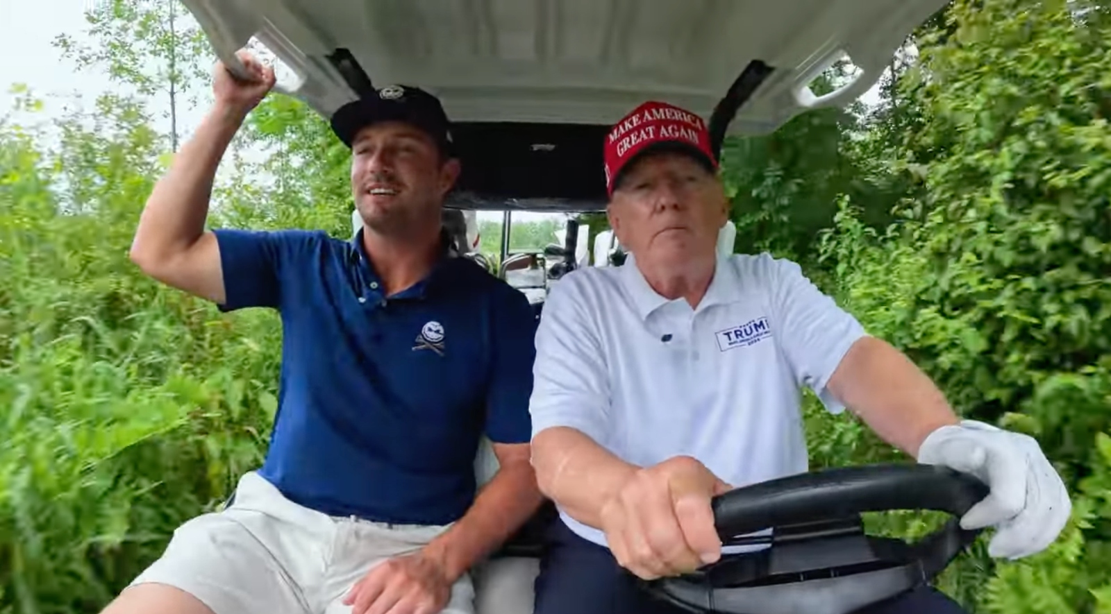 Bryson DeChambeau And Donald Trump Go Golfing, Shoot A '50'