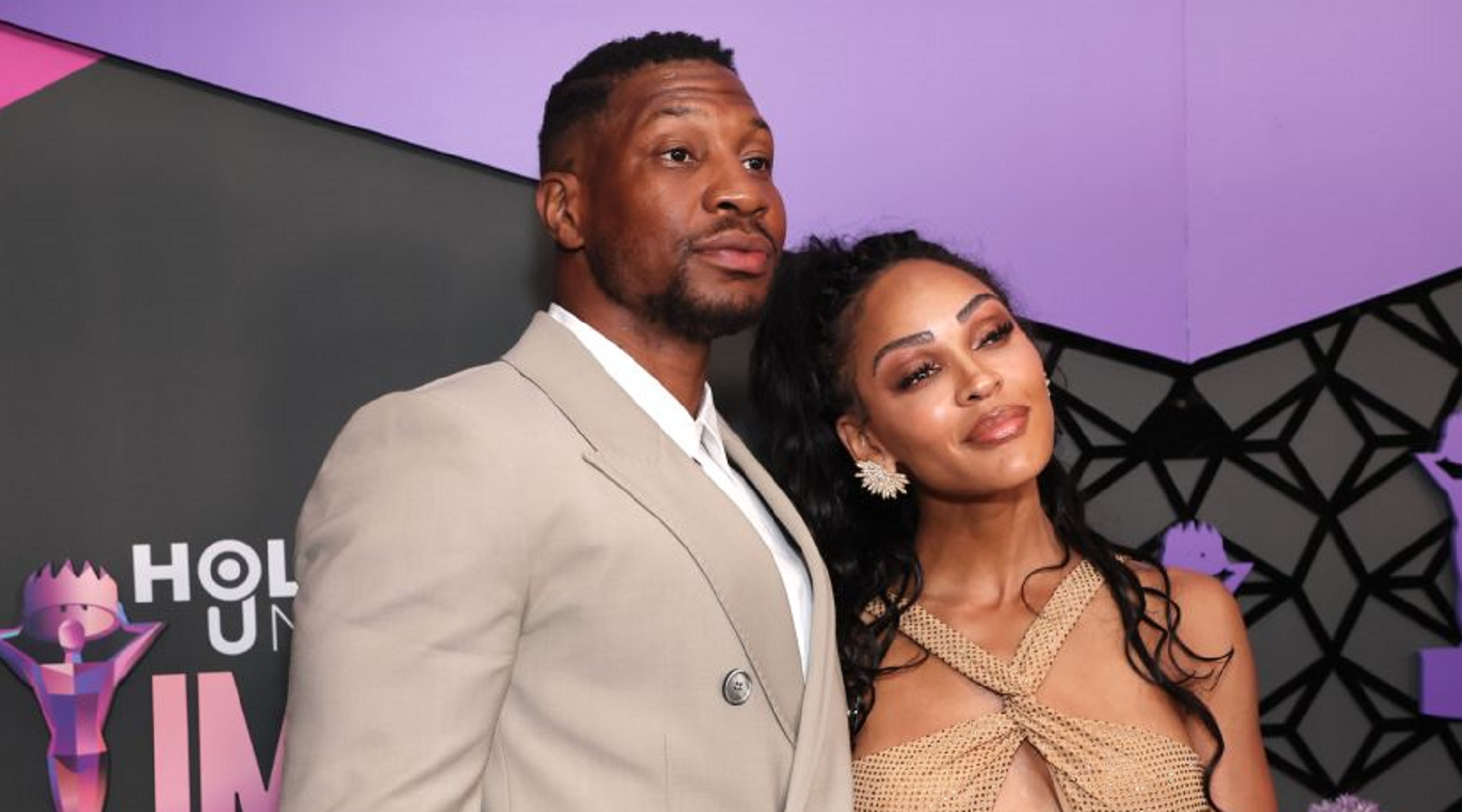 Jonathan Majors Watching His GF Meagan Good Hugging Actor Michael Ealy ...