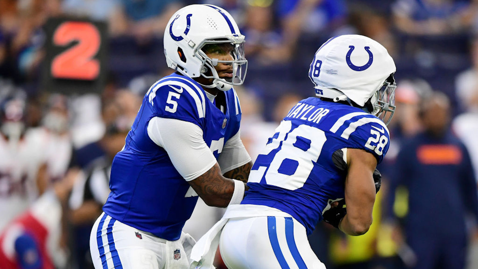 Jonathan Taylor Wore 'Guardian Cap' During Preseason Game