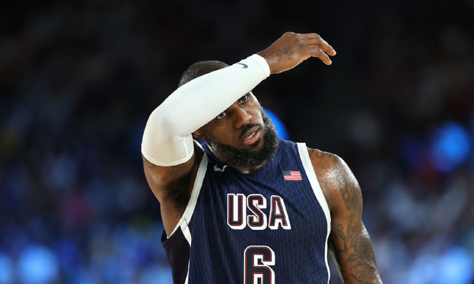 LeBron James Gets Embarrassingly Dunked On Vs France & His Reaction Is ...