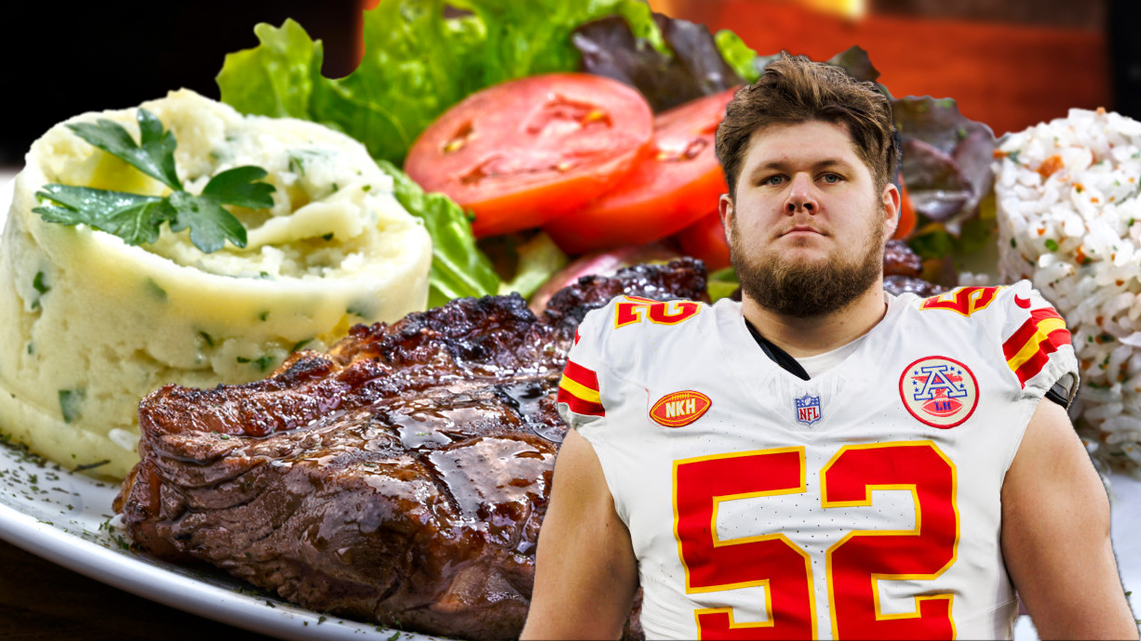 Chiefs Center Reveals Absurd Amount Of Food At O-Line Dinner