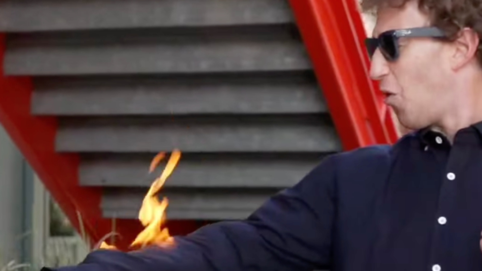 Mark Zuckerberg Sets Himself On Fire In Stunt With John Cena