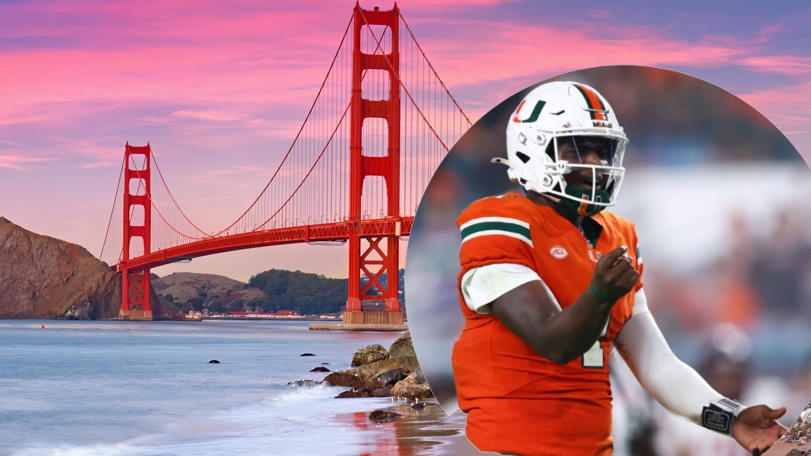 Cal Bears Troll Miami Football For Golden Gate Bridge Graphic