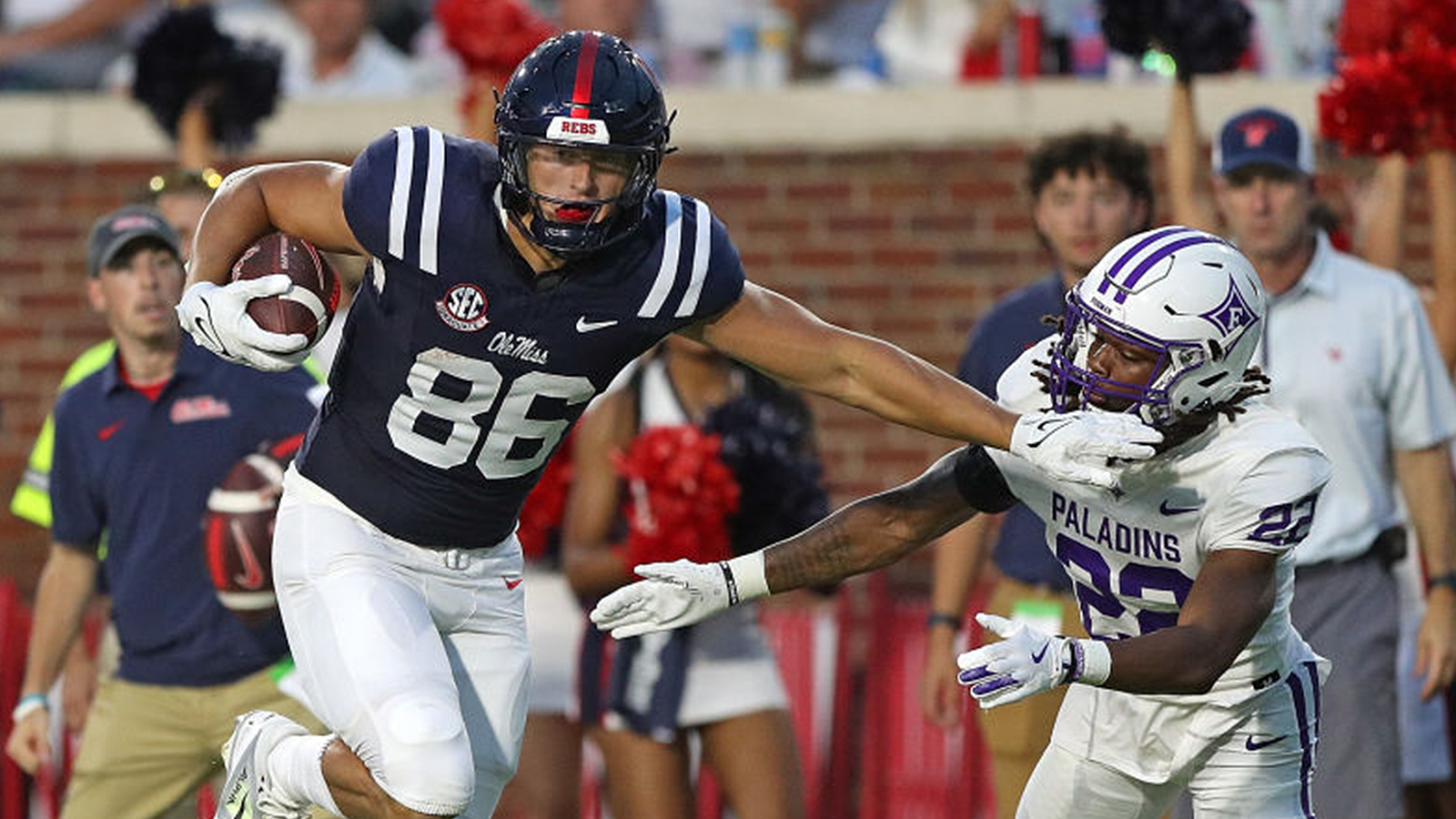 Ole Miss Tight End's Wife Calls Out Coaches For Lack Of Catches