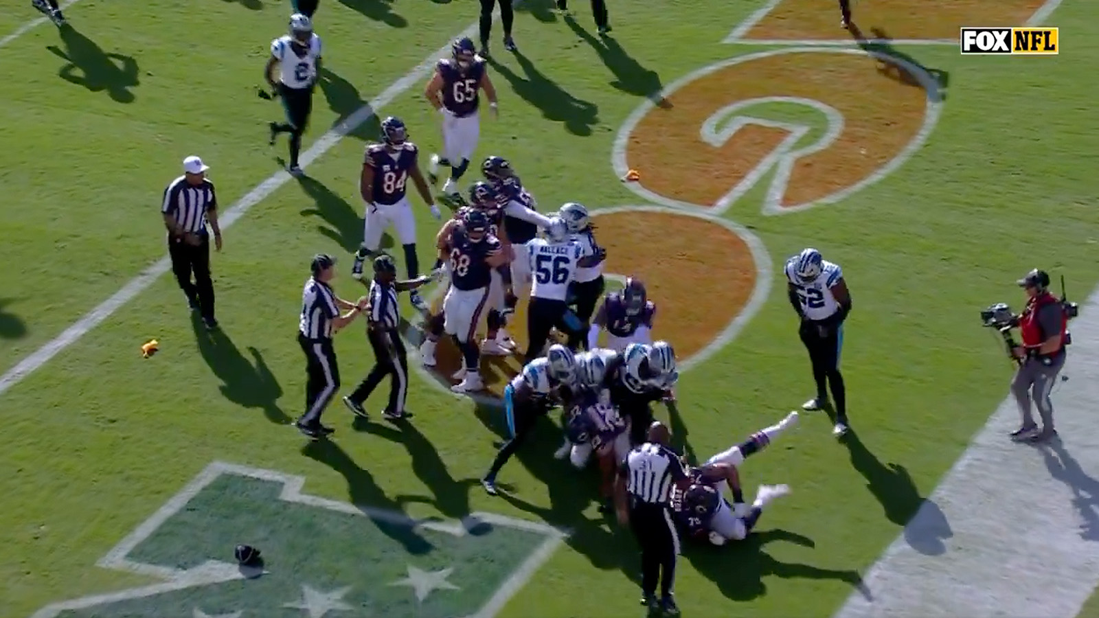 Cheap Shot Punches Fly After Carolina Panthers Start Angry Brawl