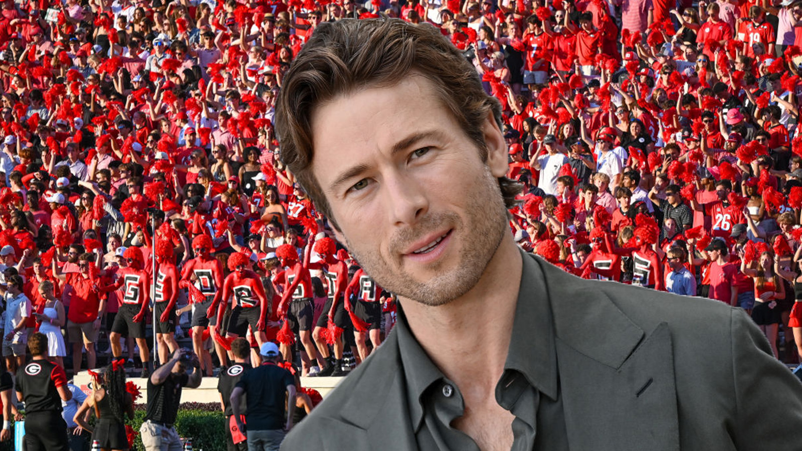 Glen Powell Ruthlessly Booed By Georgia Fans While In Disguise