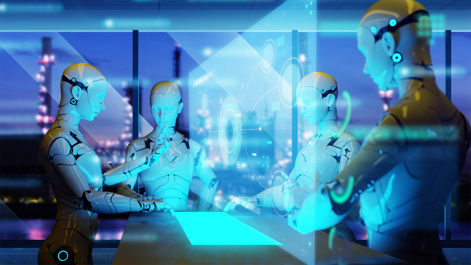Watch Advanced Humanoid Robots Have Unsettling Conversation