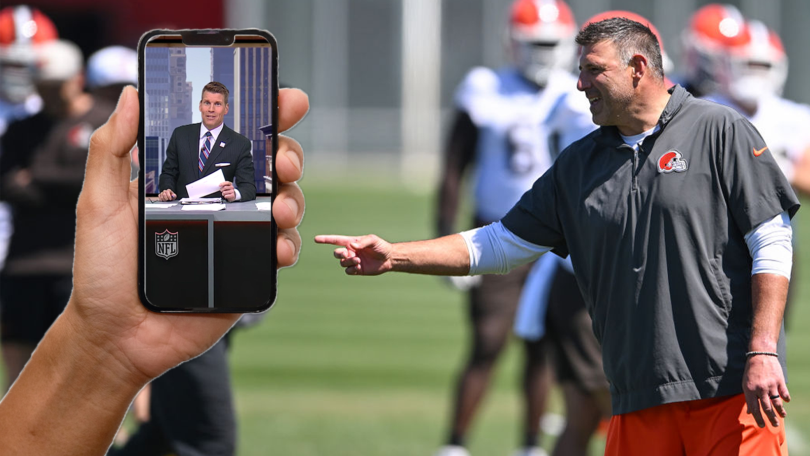 Mike Vrabel Caught Watching Football During D1 Volleyball Match
