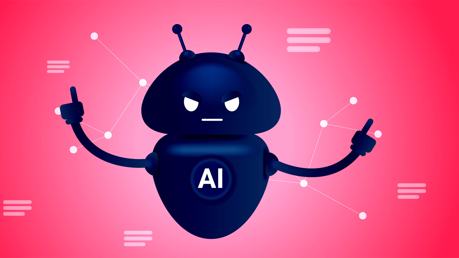 Tiny AI Robot Leads 12 Big Robots In Revolt Against Working