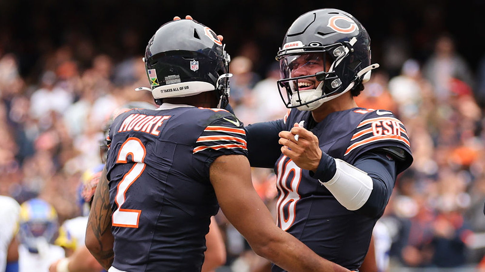 DJ Moore Squashes Beef With Caleb Williams During Pregame