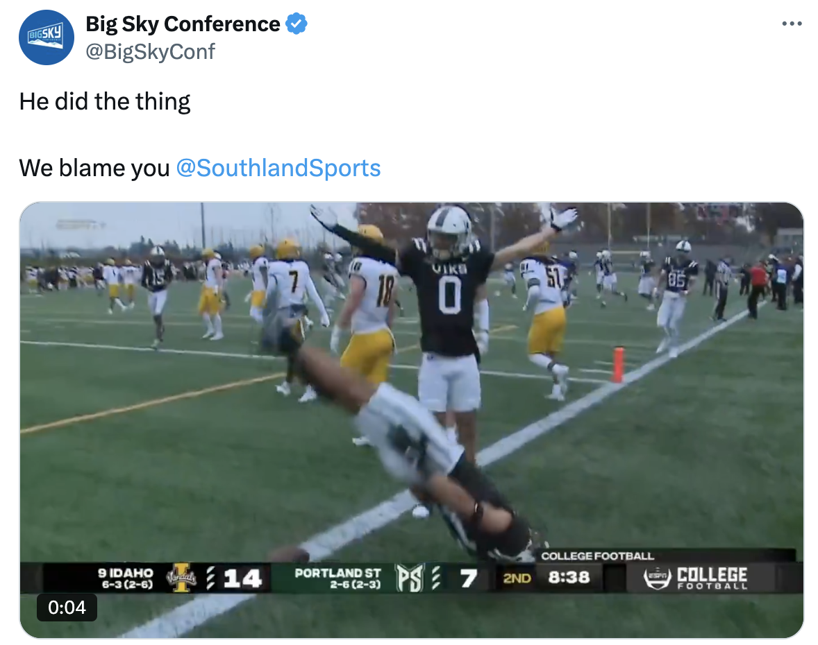 College Football Has A Problem With Viral Headstand Celebration