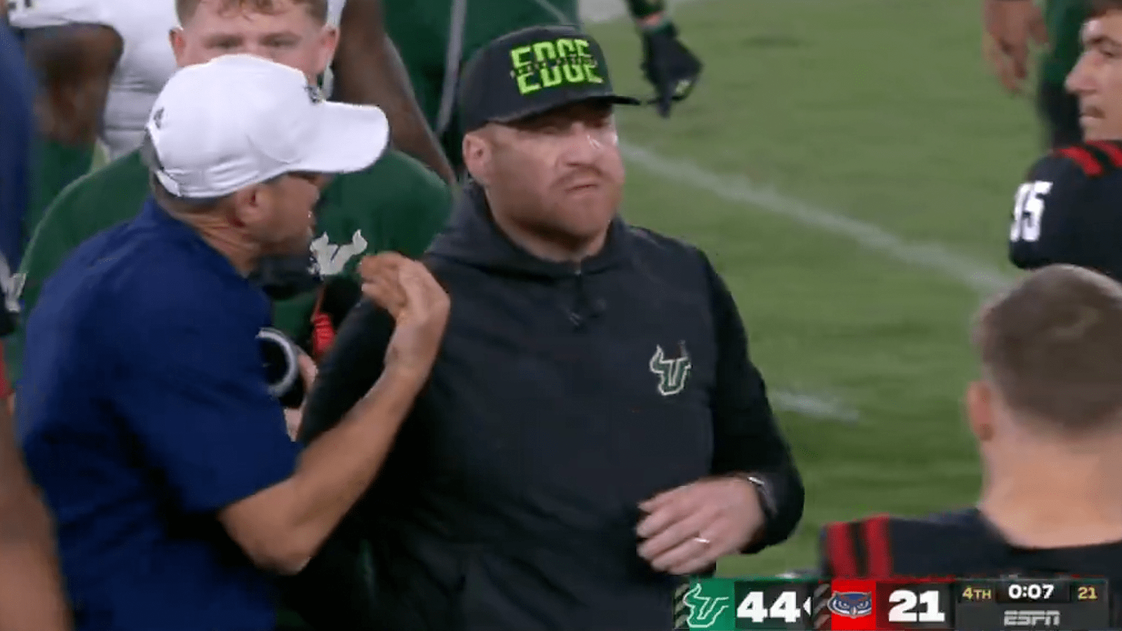 College Football Coach Throws Tantrum After Handshake Snub