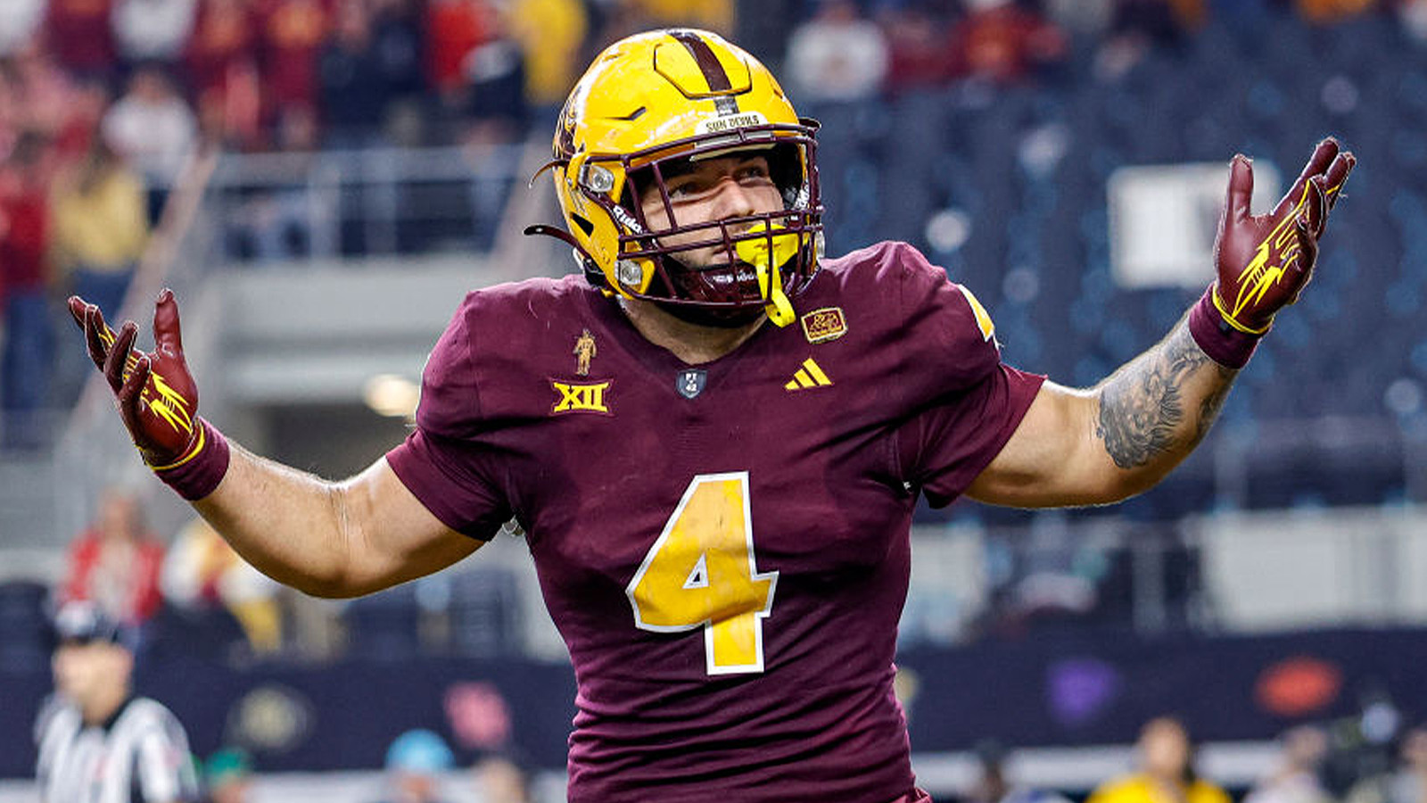 Cam Skattebo Explains Why He Shakes His Head Like A Maniac While Casual ...