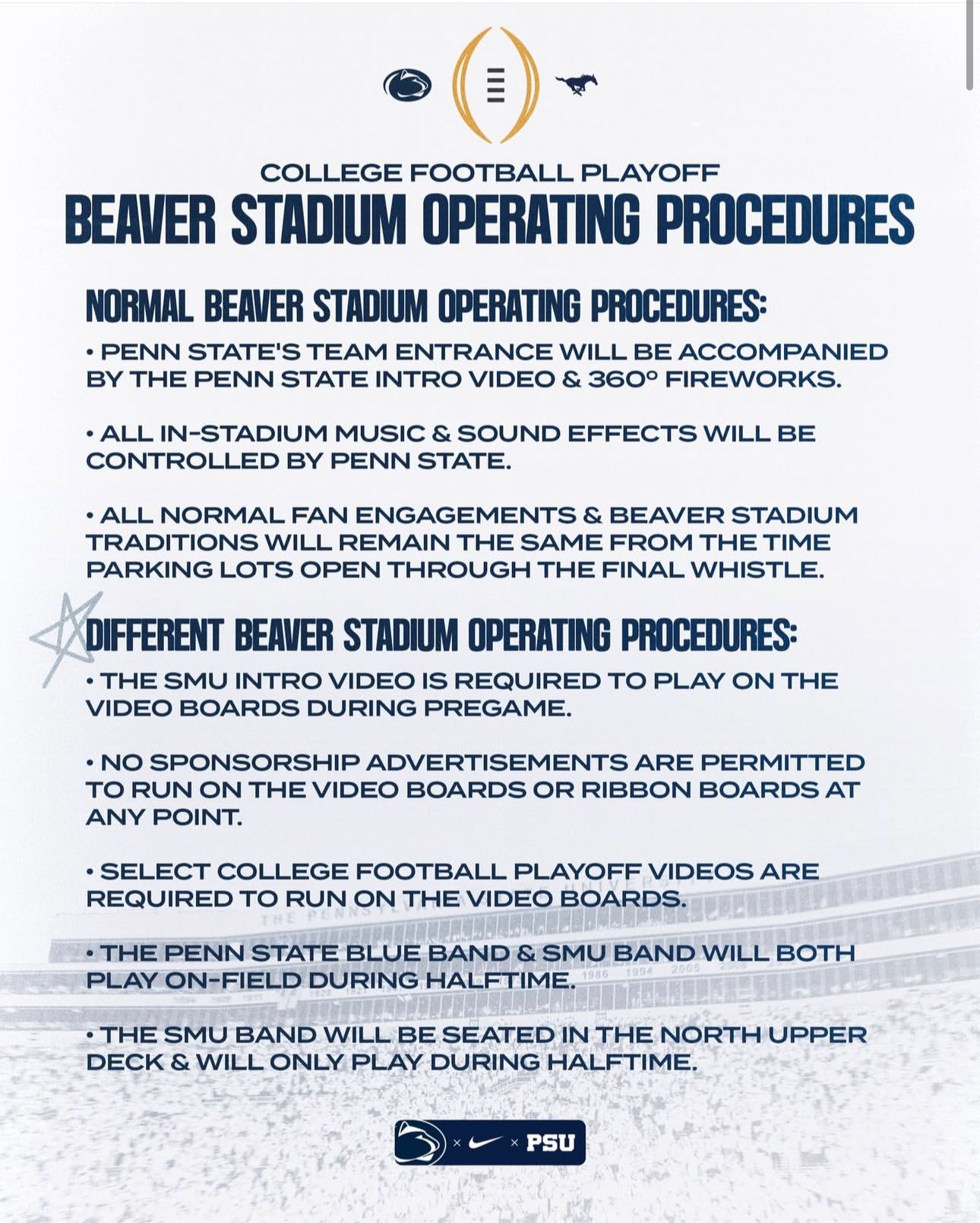 Penn State Banished SMU's Marching Band To Outer Space