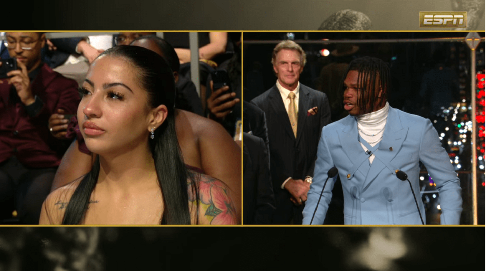 Travis Hunter's Fiancee Leanna Lenee Goes Viral During Heisman