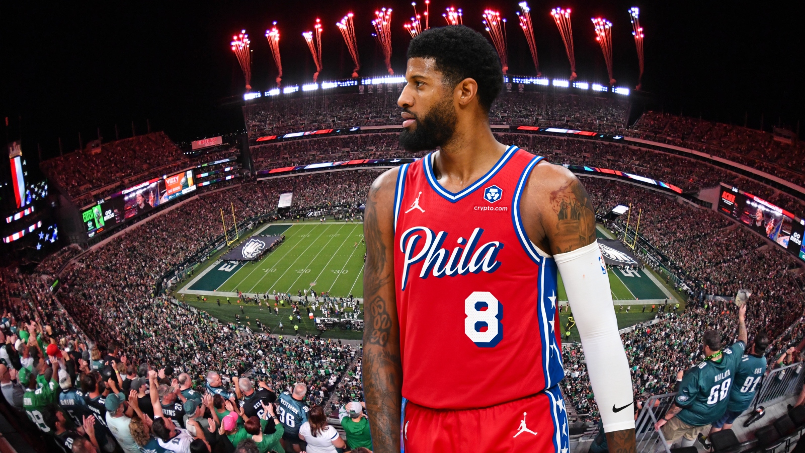 Paul George Got Stuck In Wild Philadelphia Eagles Celebration