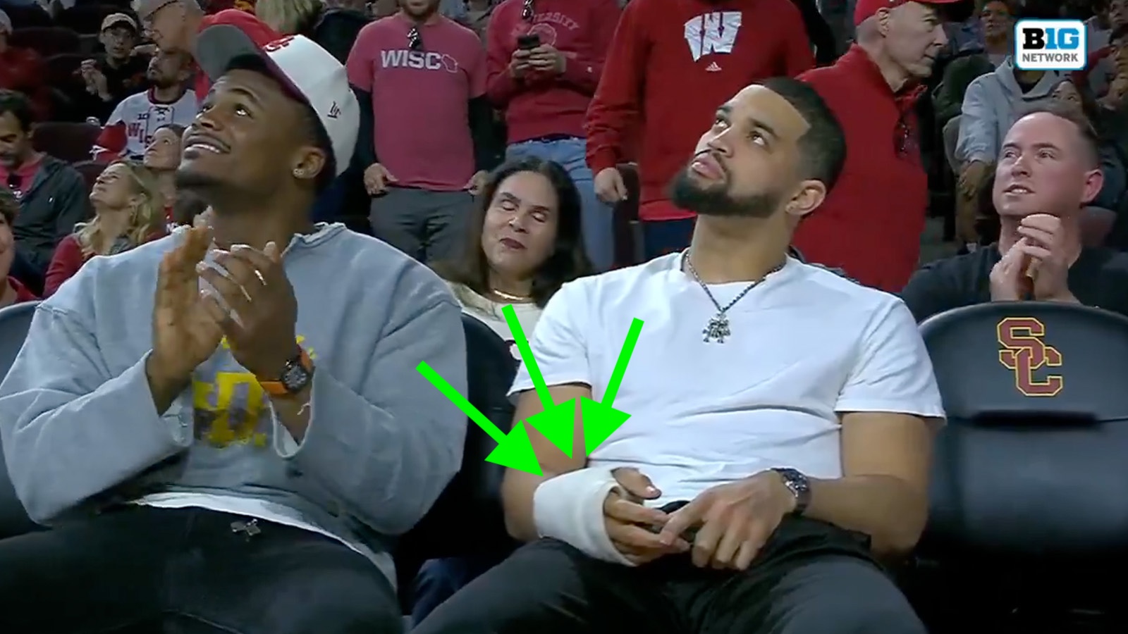 Why Is Caleb Williams Wearing A Cast On His Throwing Hand?