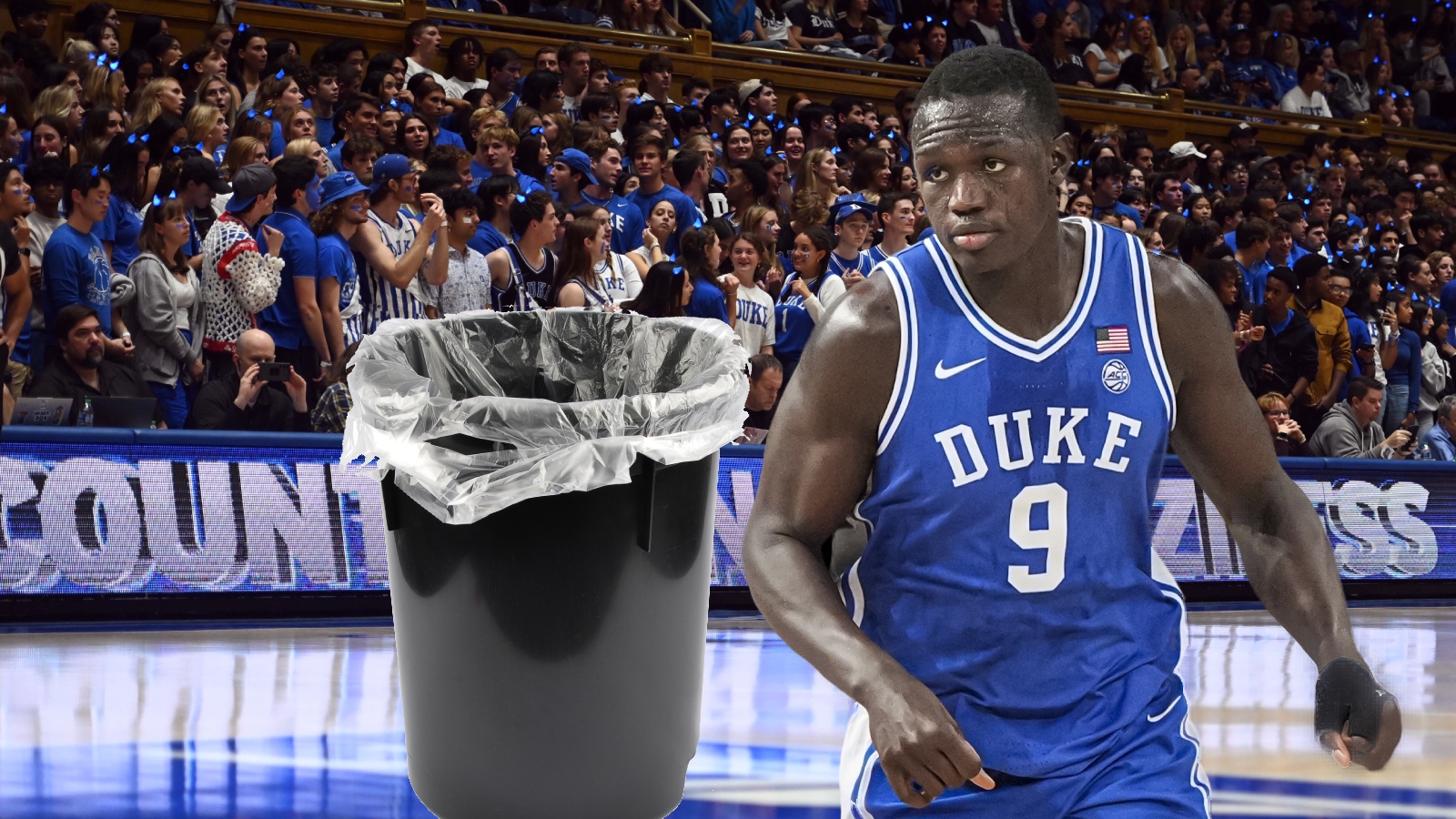 Duke Basketball Fan Faints After Watching Khaman Maluach Vomit