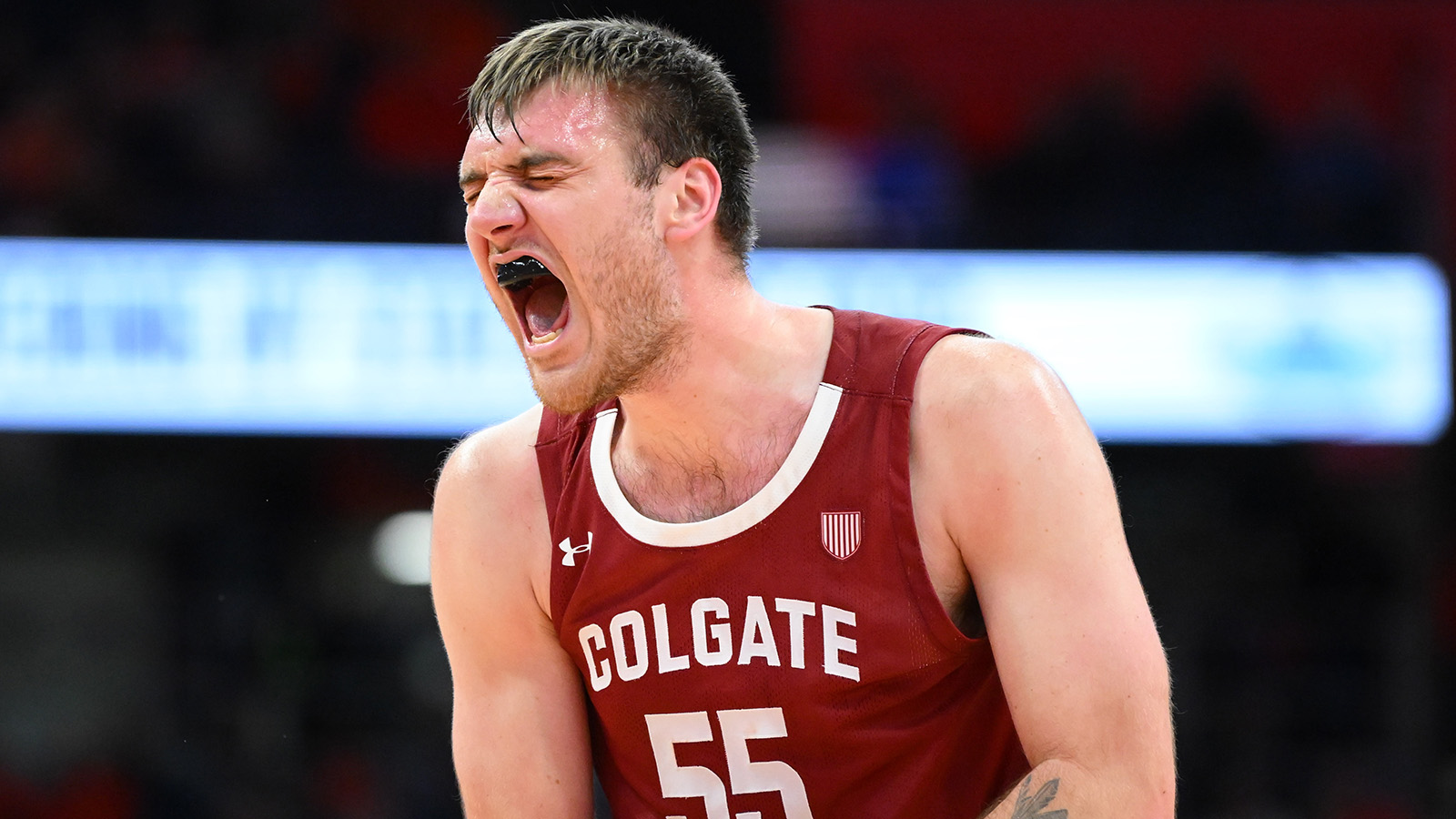 College Basketball Electric Factory Casually Exits After Epic Block