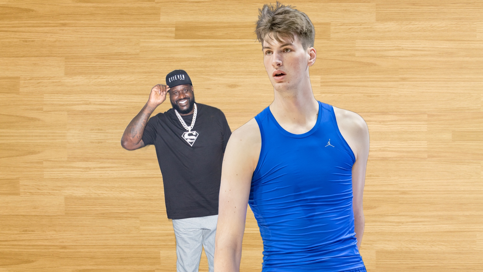 Olivier Rioux Dwarfs Shaq In Viral Video