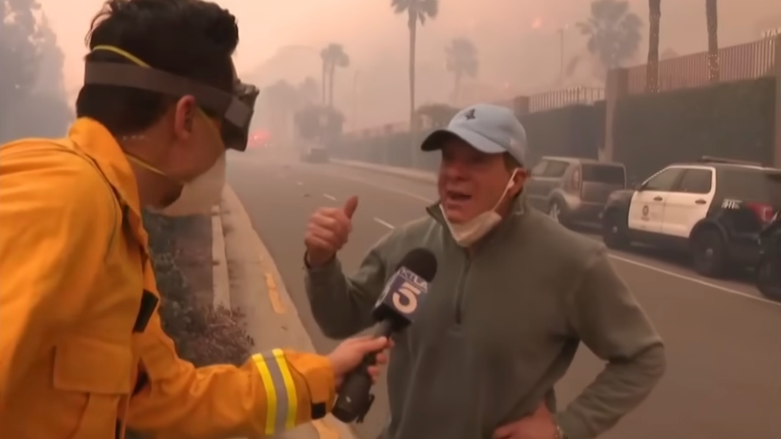 Steve Guttenberg Helps Fire Crews During Pacific Palisades Fire