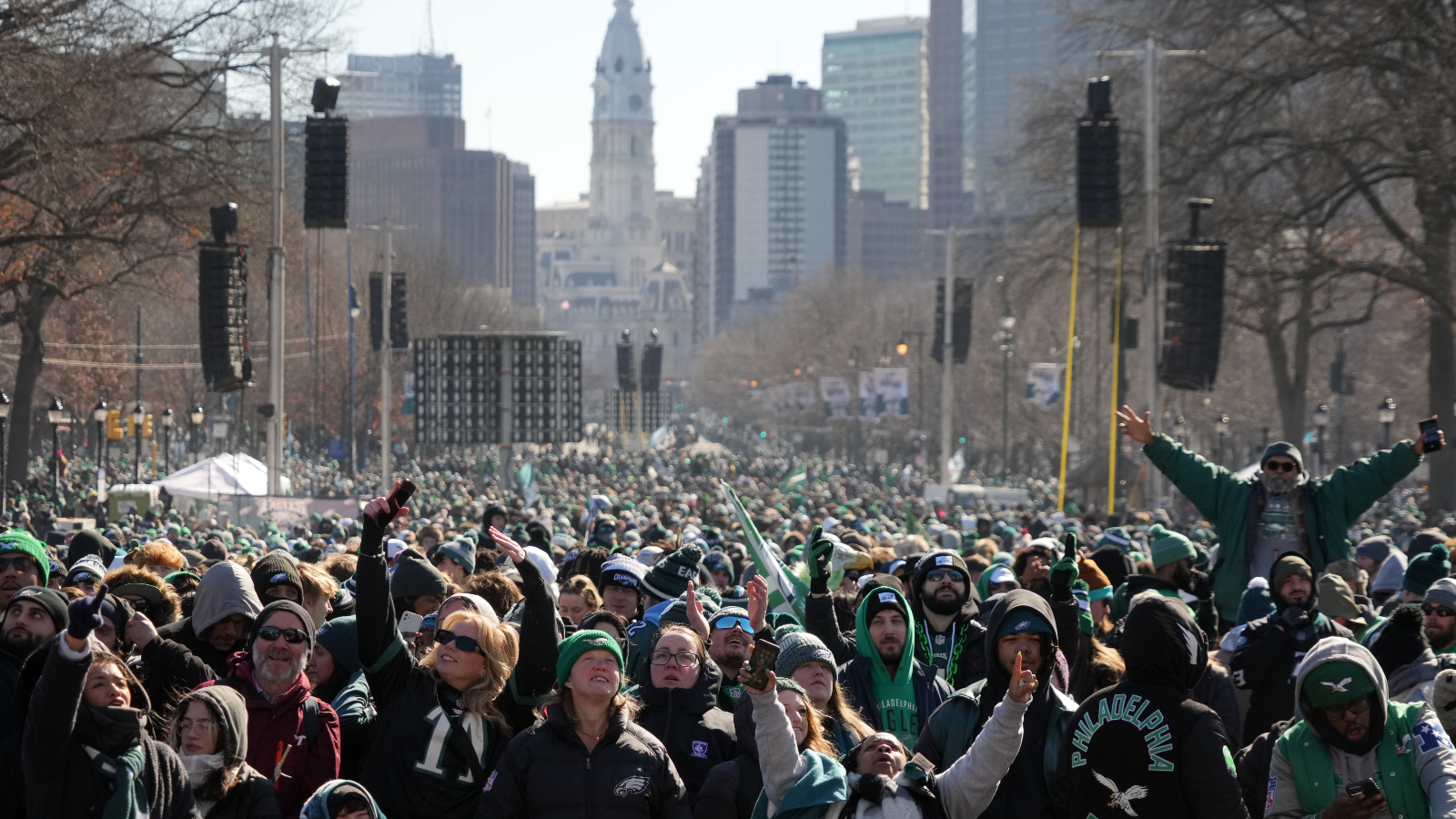 Philadelphia Eagles Fans Roast Patrick Mahomes Pig At Super Bowl Parade