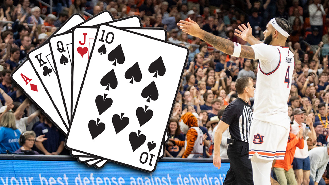 Auburn Basketball Star Plays Poker With Students Before Game