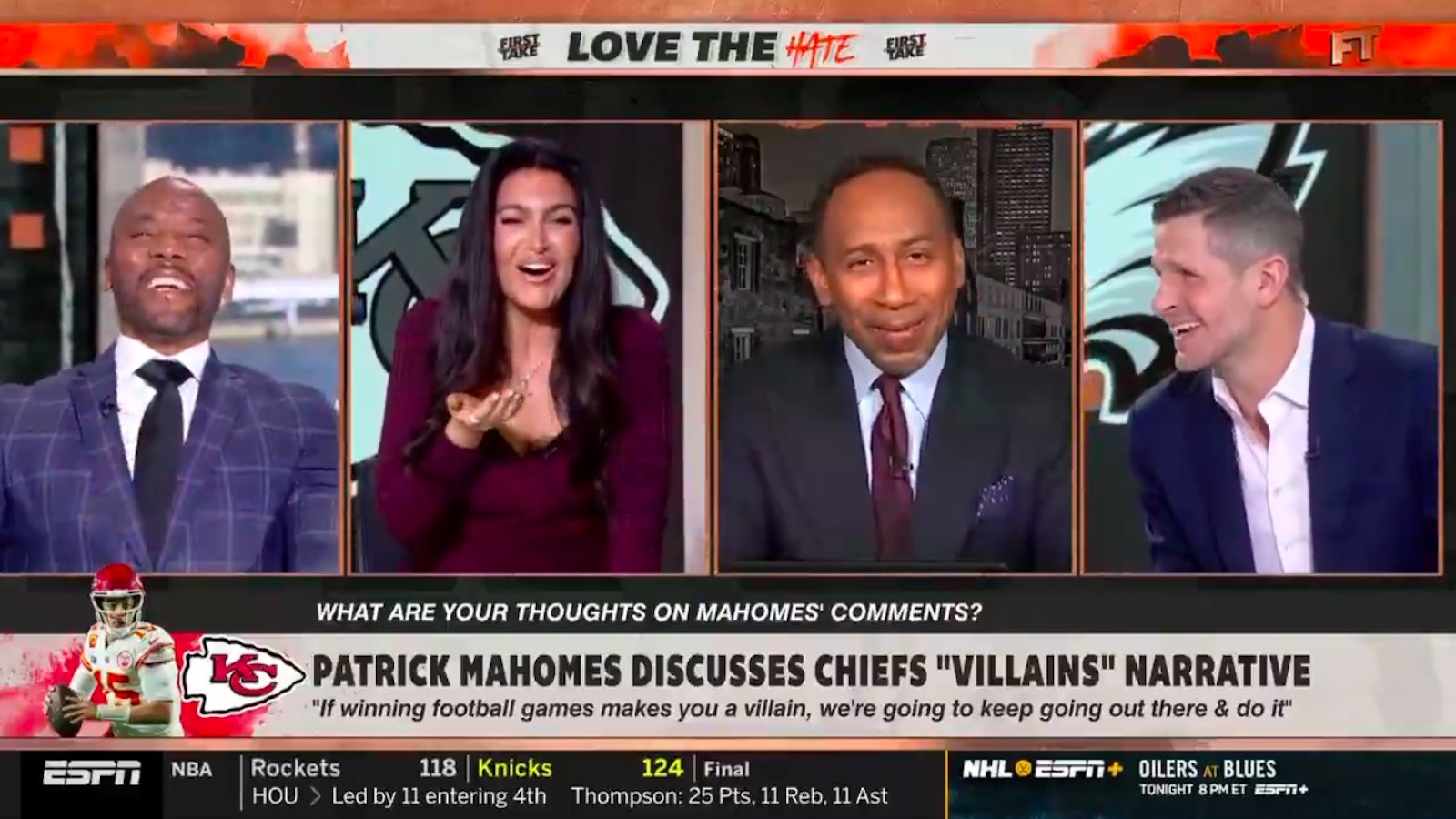Stephen A. Smith Causes Molly Qerim To Spit Take (Video)