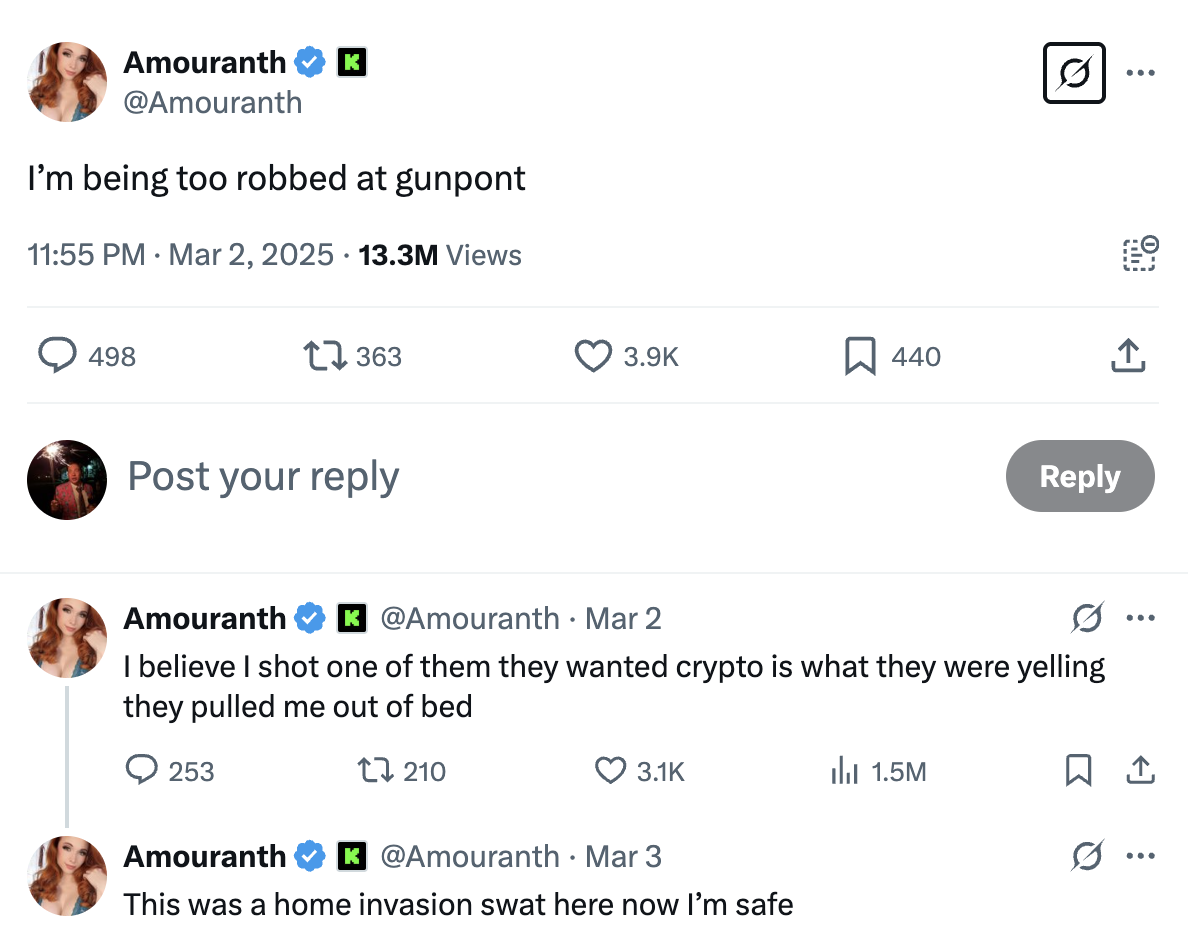 Amouranth Live Tweeted, Shared Video Of Violent Home Invasion